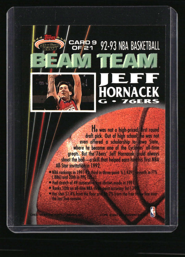 1992-93 Stadium Club Jeff Hornacek Beam Team