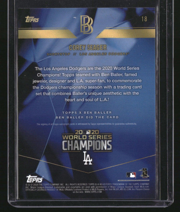 2020 Ben Baller: Los Angeles Dodgers World Series Champions Corey Seag